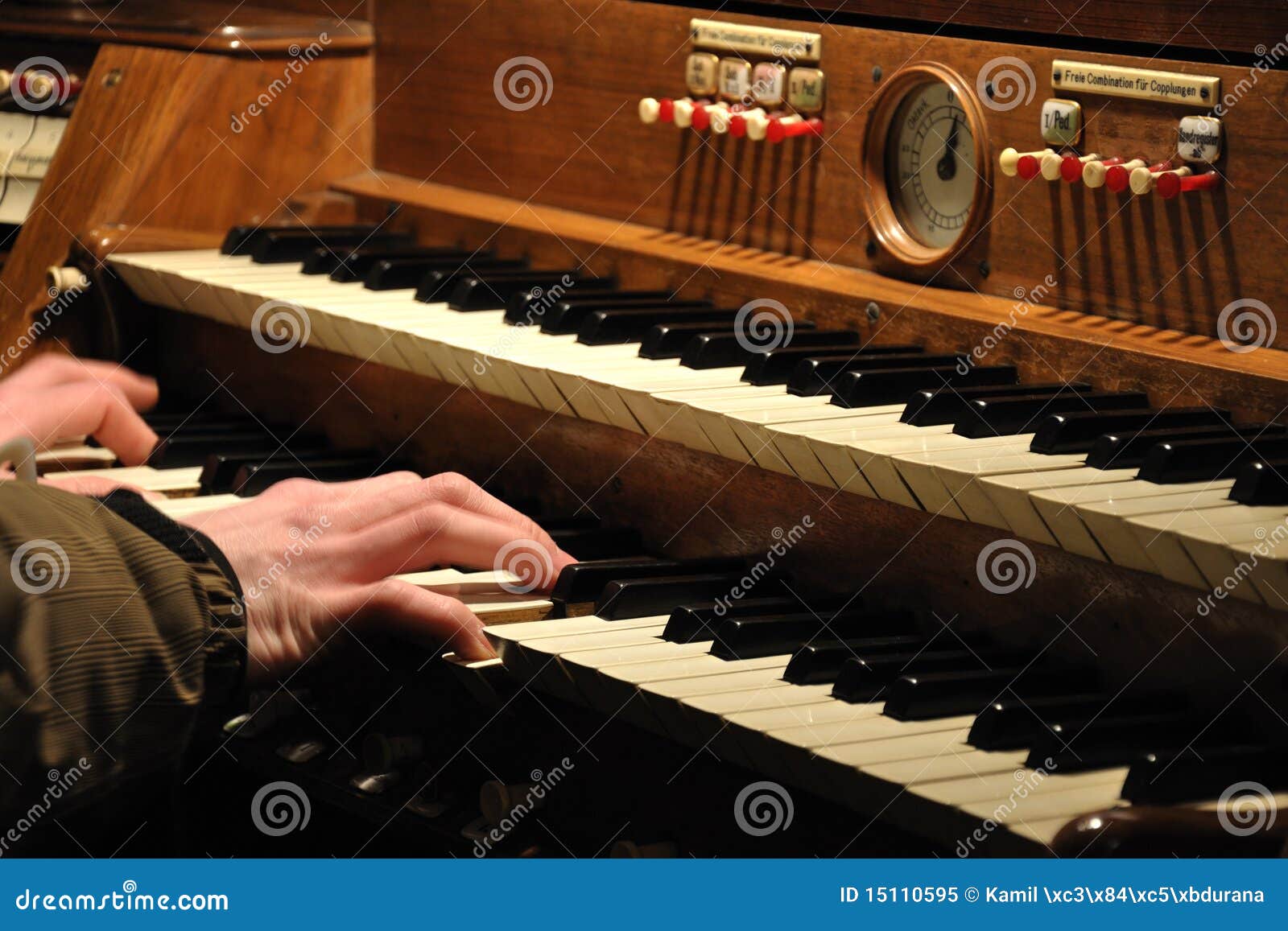 Playing organ stock image. Image of church, music, craftsmenship - 15110595
