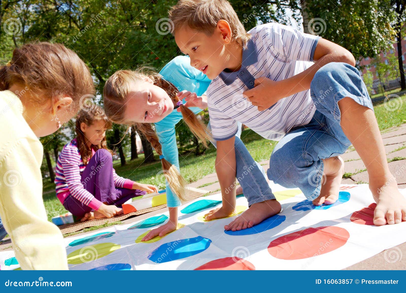 Playing outdoors stock image. Image of childhood, kids - 16063857