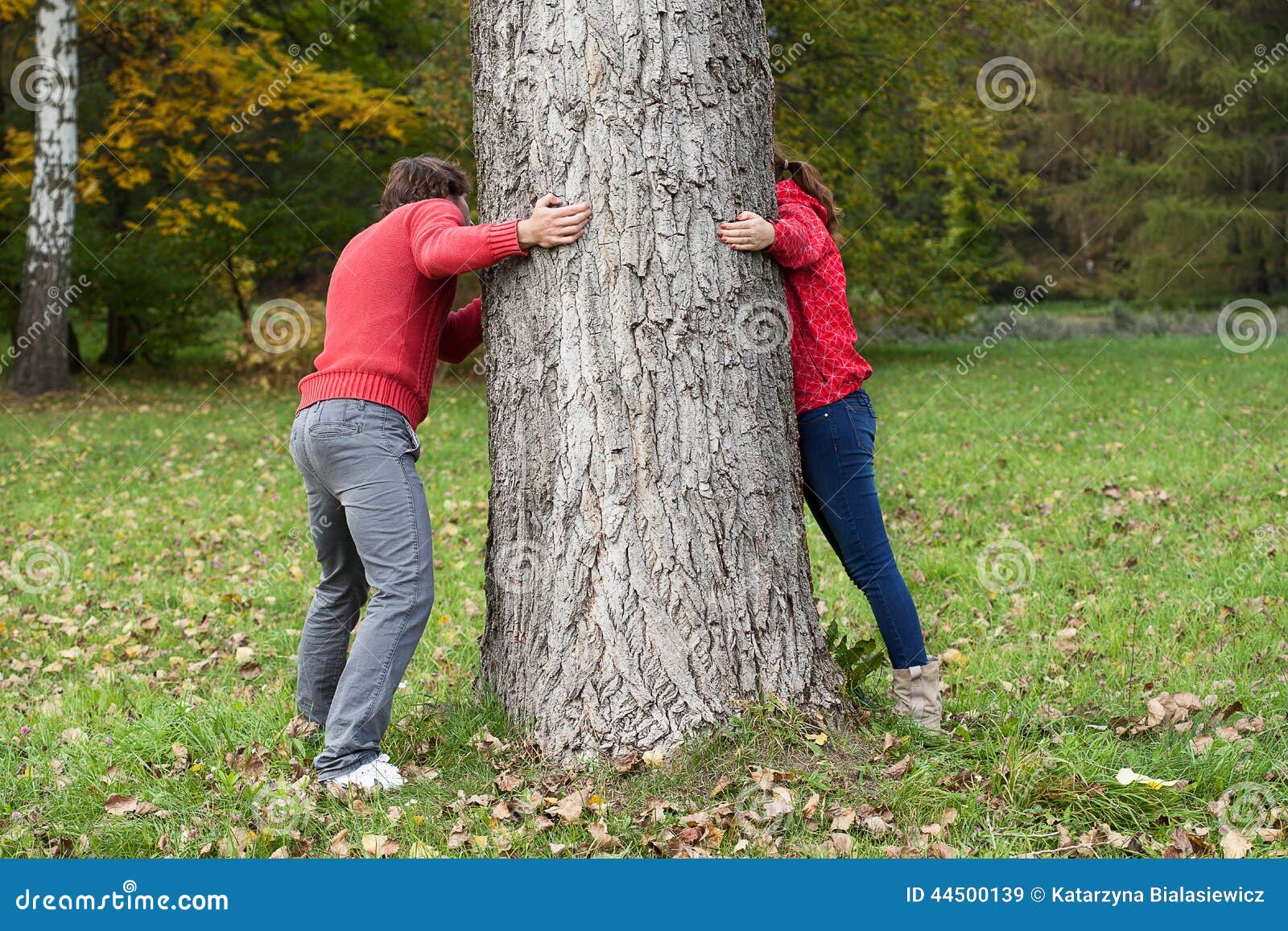 Playing in the park stock image. Image of fall, park - 44500139