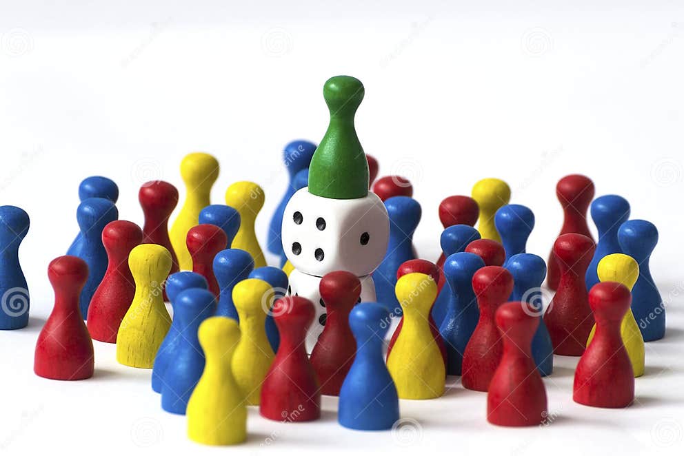 Playing pawns on white stock image. Image of action, number - 66420559