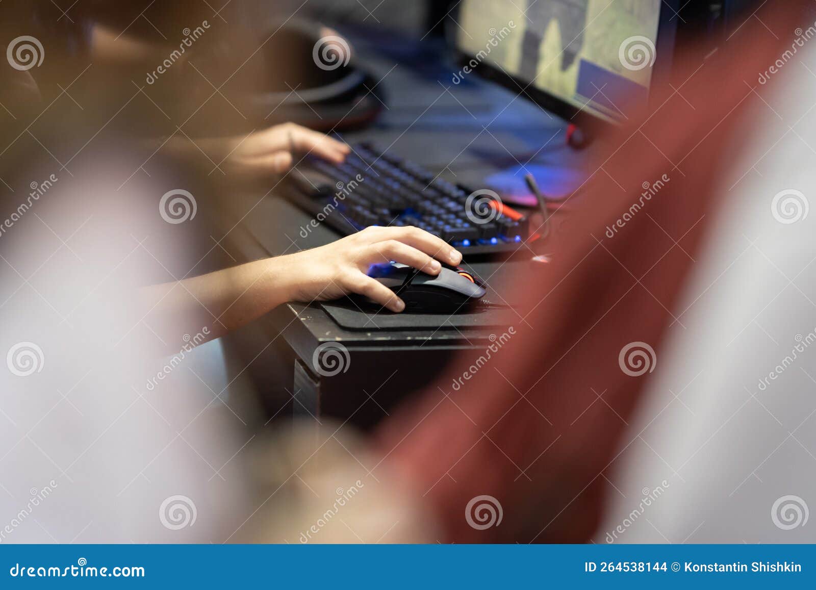 Playing PC Games at Game Expo Stock Photo - Image of leisure, gaming ...
