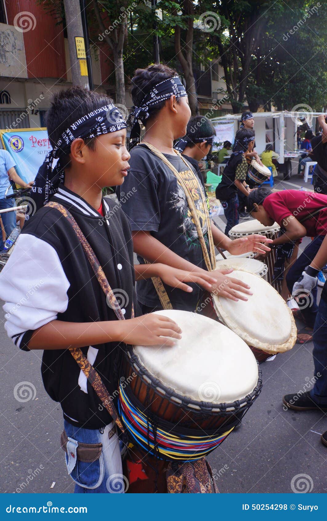 Playing percussion editorial stock photo. Image of central - 50254298