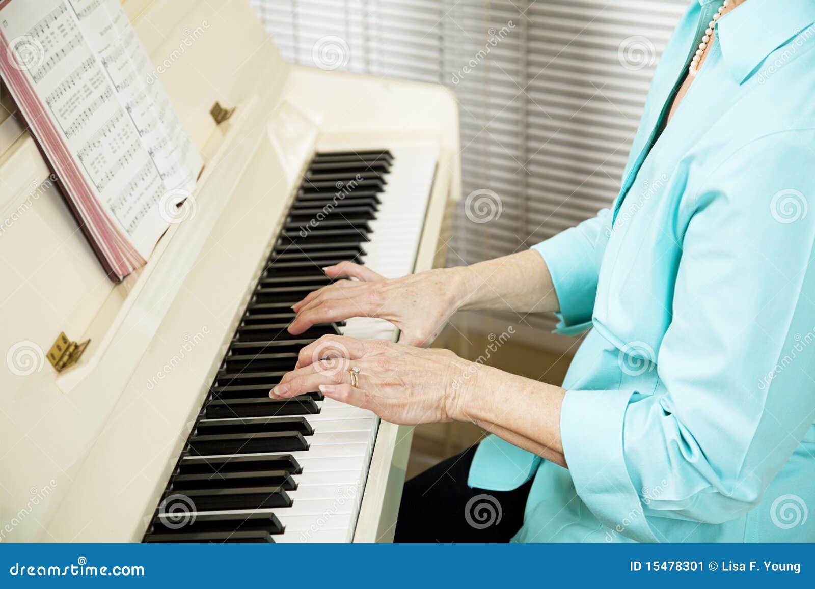 Playing Piano stock image. Image of caucasian, music - 15478301