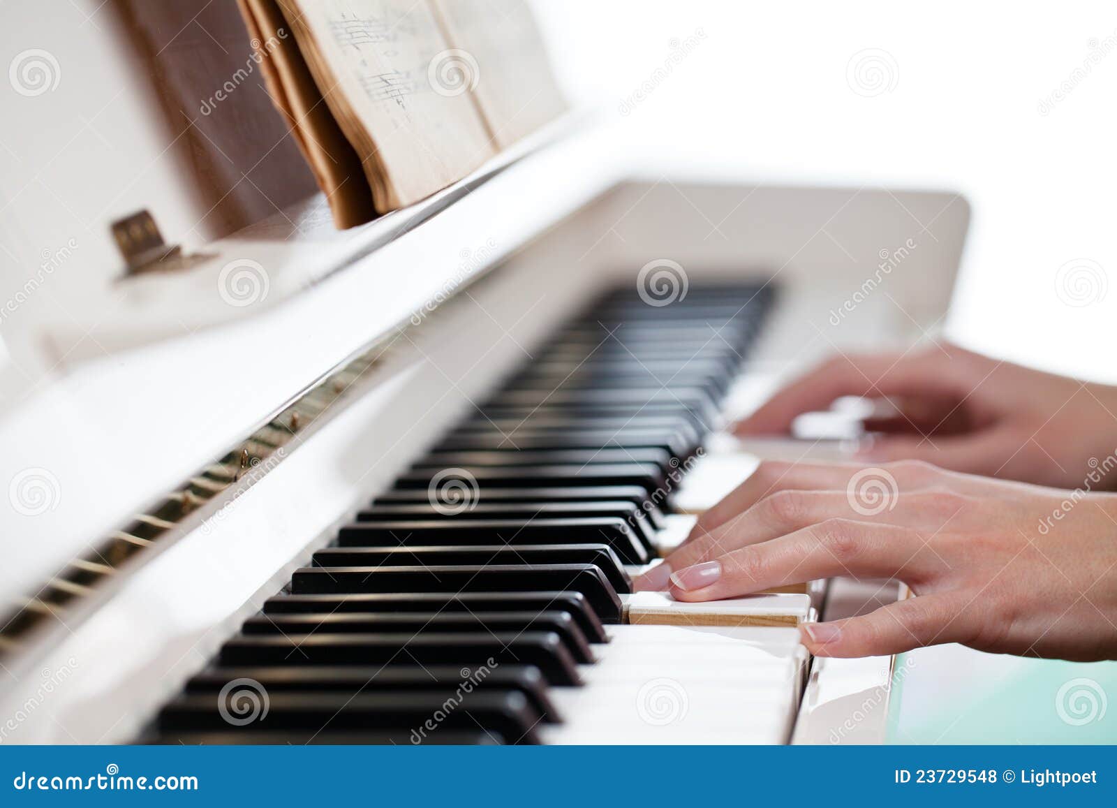 Playing Piano stock photo. Image of piano, notation, keyboard - 23729548
