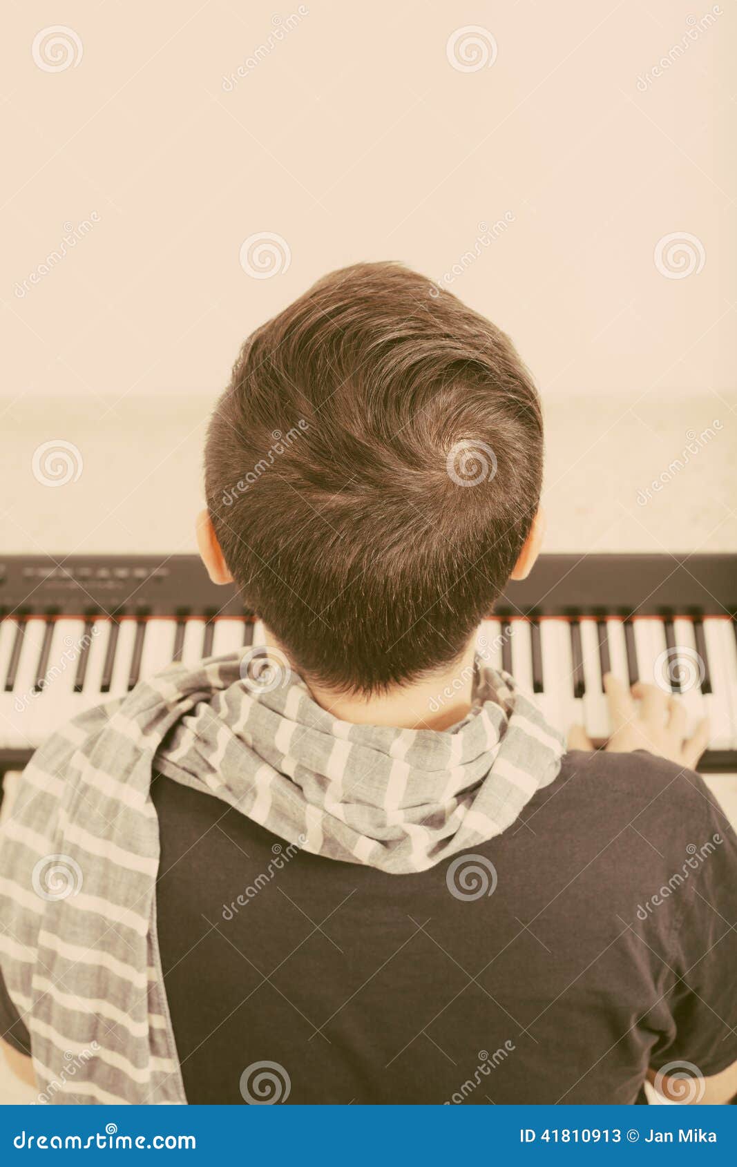 Playing piano stock image. Image of creativity, performing - 41810913