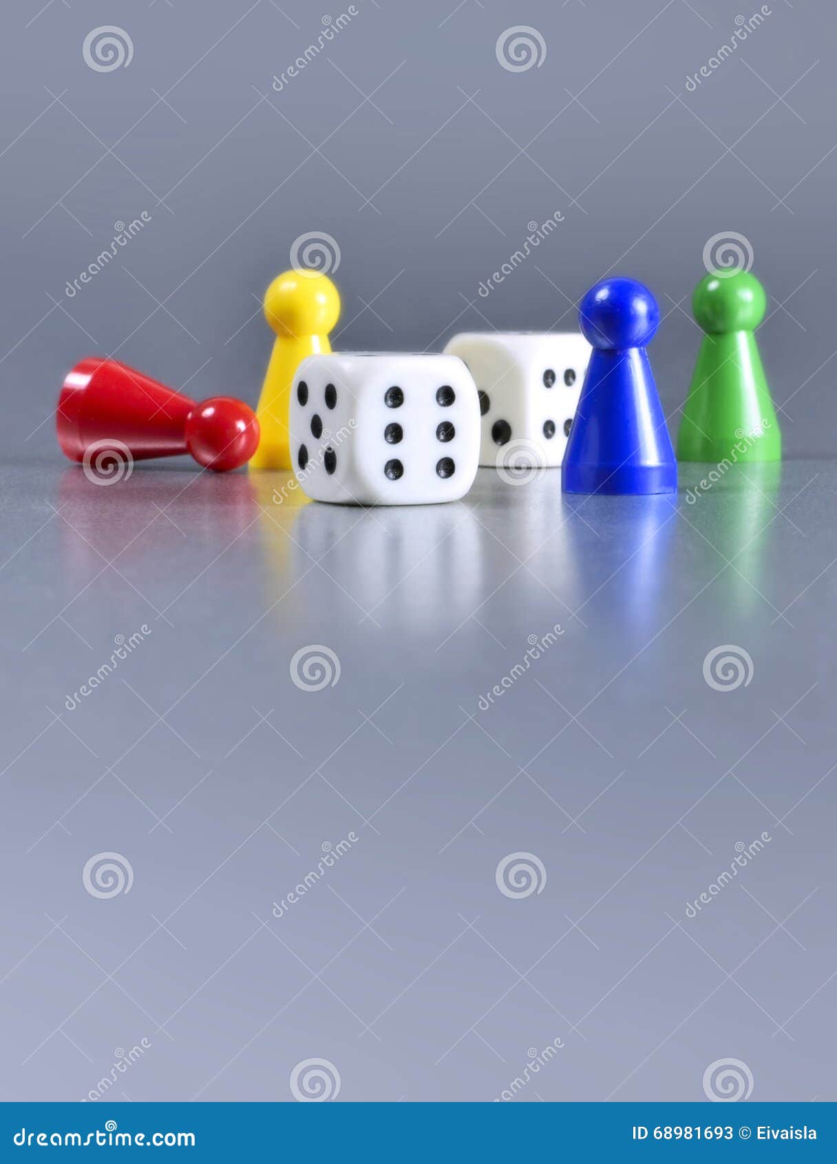 Playing pieces and dice stock image. Image of playing - 68981693