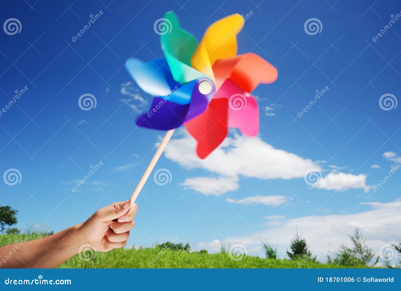 Playing pin wheel stock photo. Image of orange, colorful - 18701006