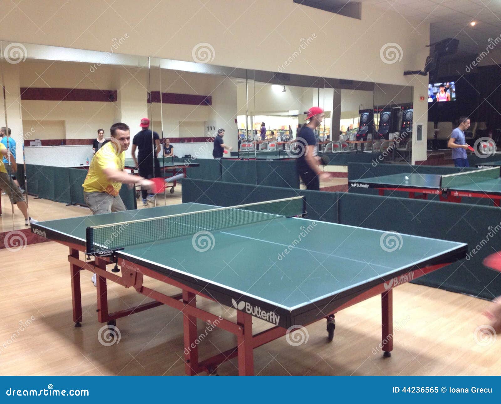 Playing ping pong editorial image. Image of pong, game - 44236565