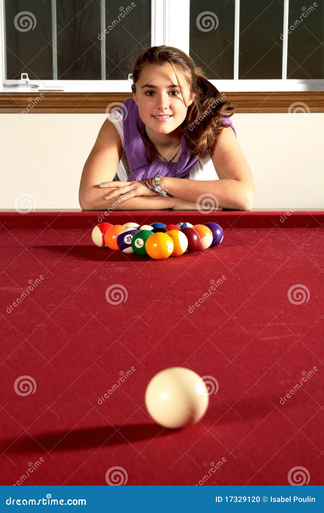 Playing Pool Stock Photo - Image: 17329120