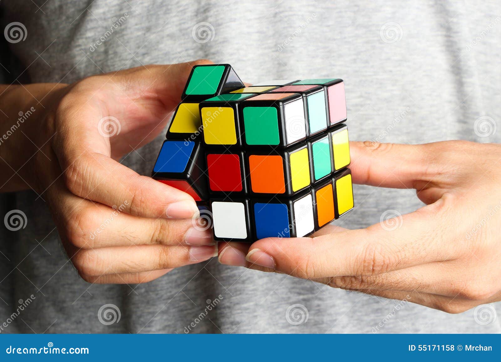 Playing Rubik s Cube editorial stock photo. Image of mind - 55171158