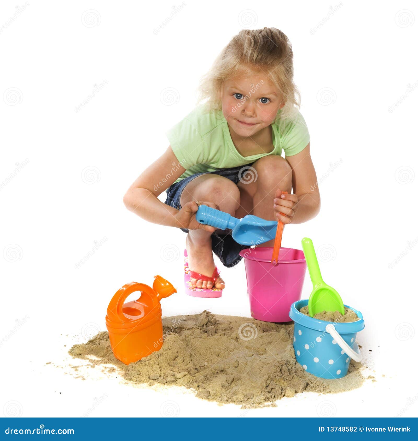 Playing with sand stock photo. Image of isolated, playing - 13748582