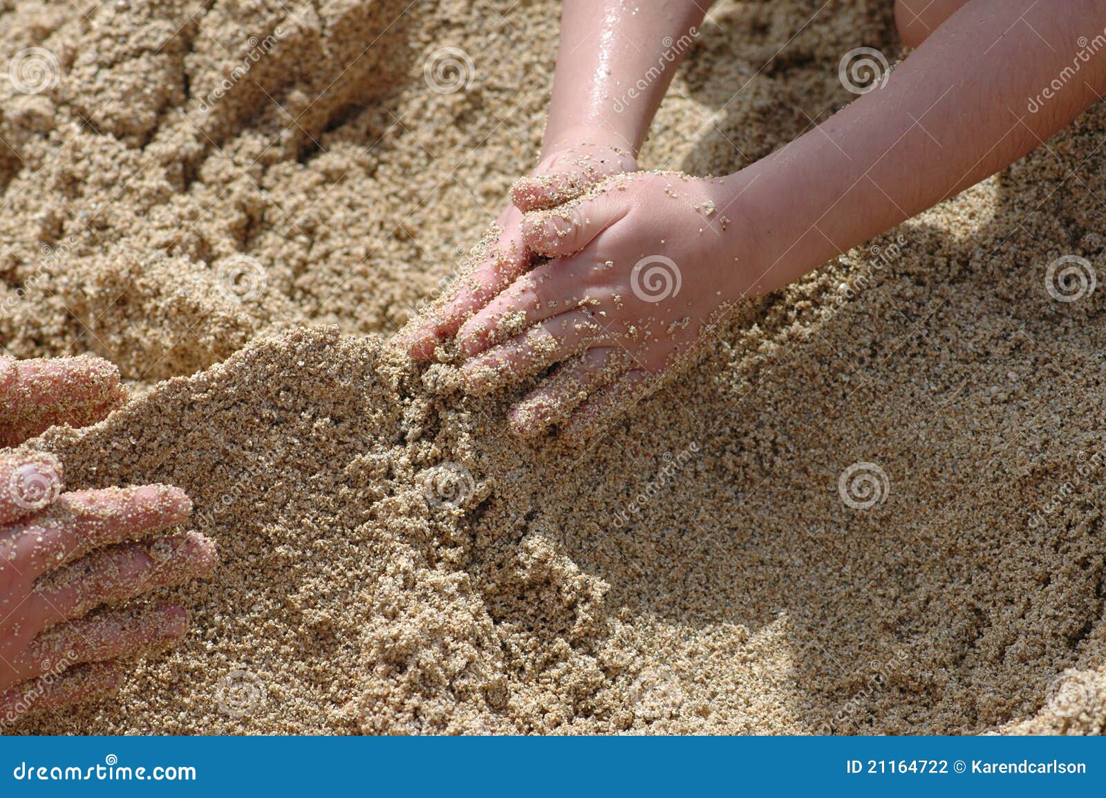 Playing in the sand stock photo. Image of sandwall, children - 21164722