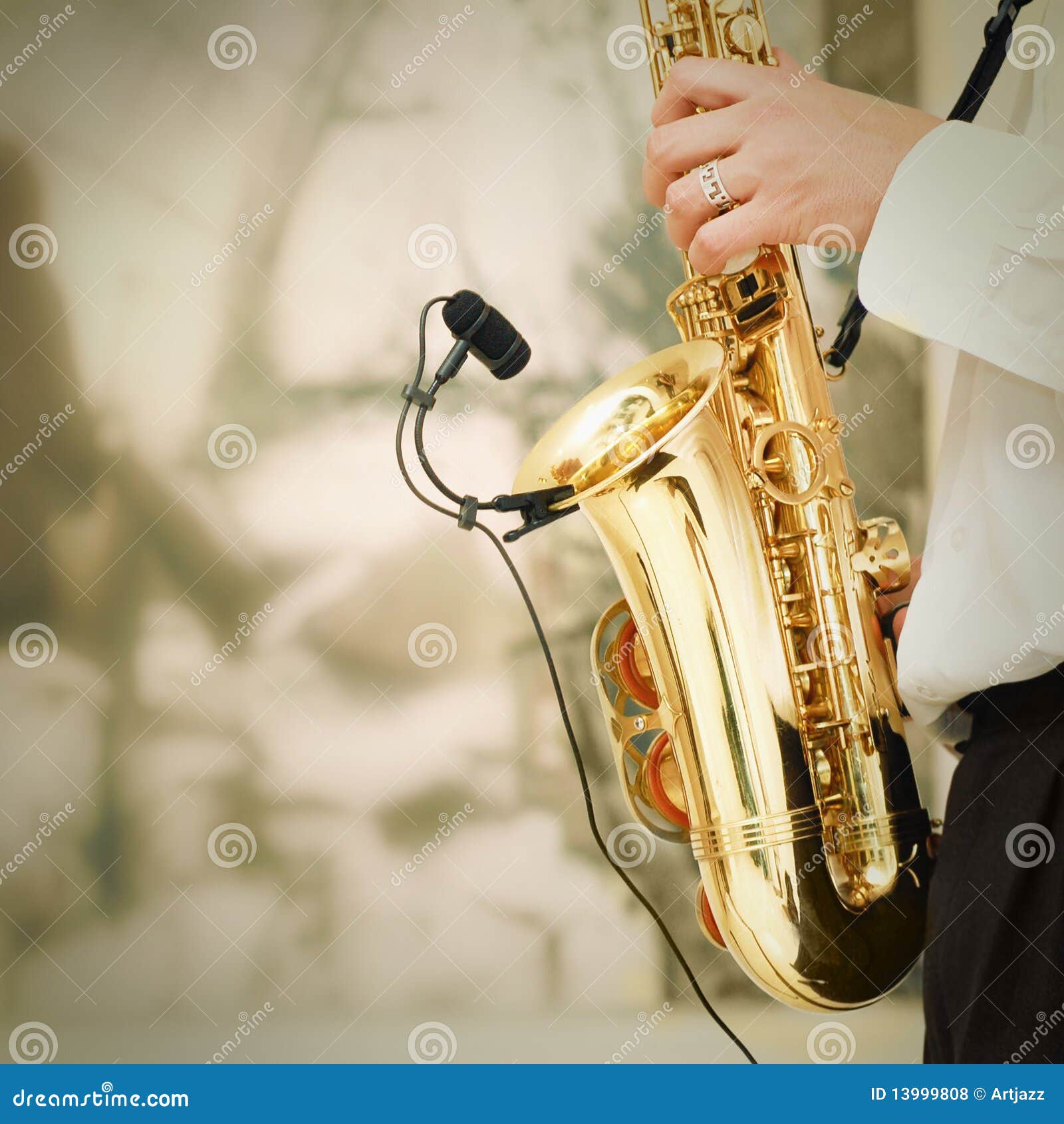 Playing on sax stock photo. Image of artistic, music - 13999808