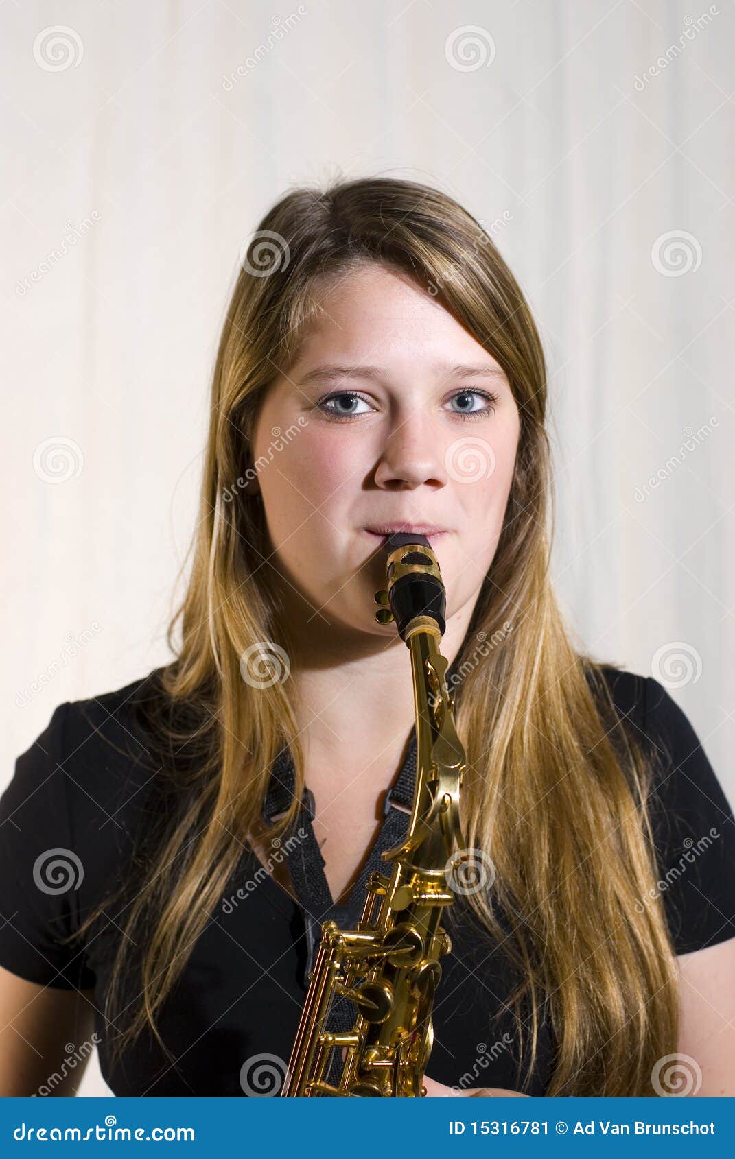 Playing sax stock image. Image of instrument, style, jazz - 15316781