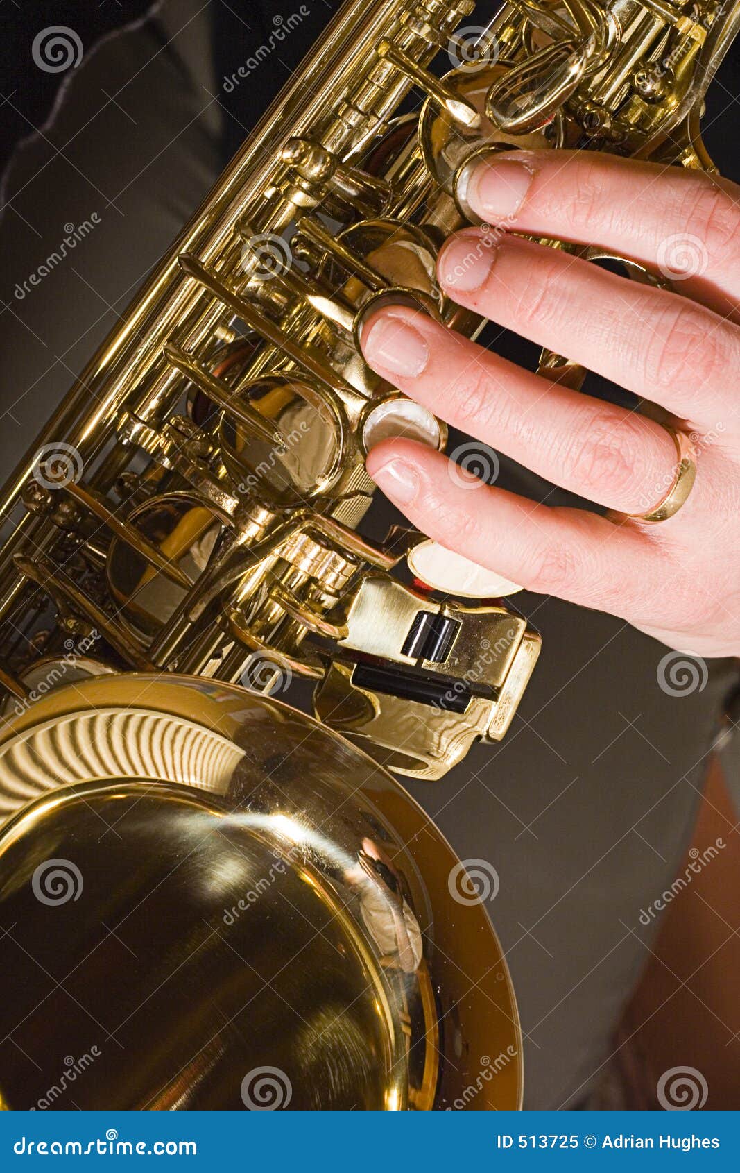 Playing The Saxophone Royalty Free Stock Photo - Image: 513725
