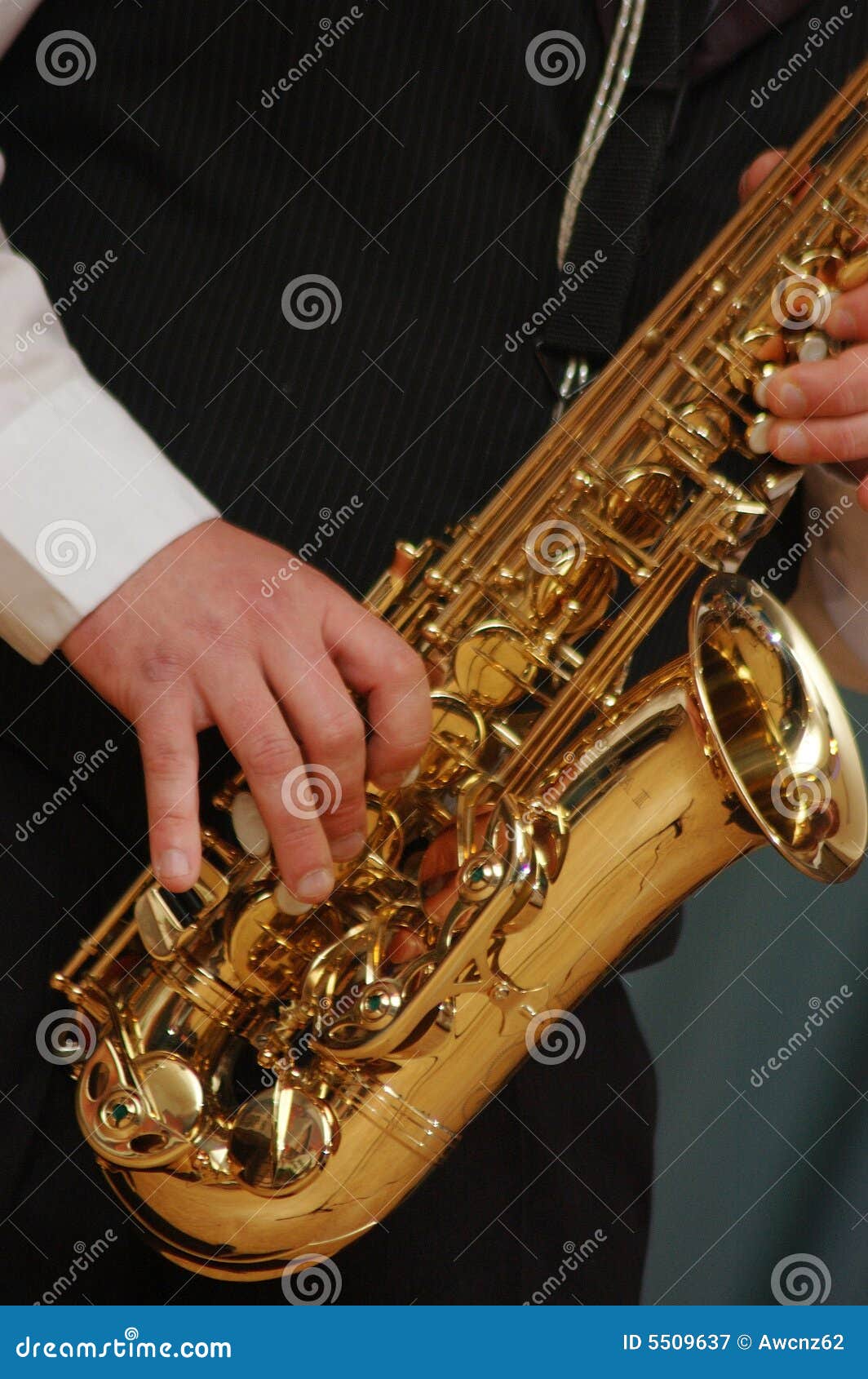 Playing the saxophone stock image. Image of alto, keys - 5509637