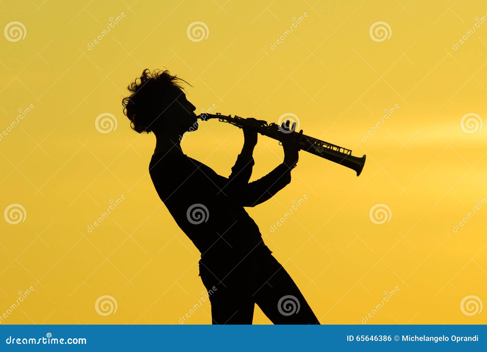 Playing Saxophone Silhouette Stock Illustration - Illustration of ...