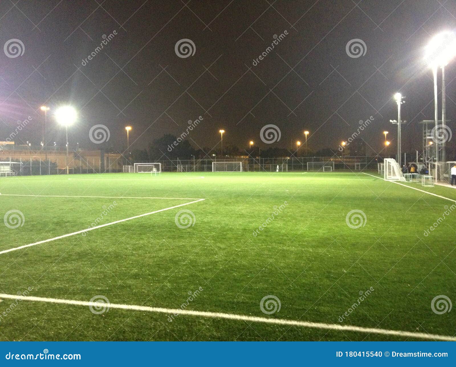 Before Playing Soccer, Empty Pitch Stock Photo - Image of barcelona ...