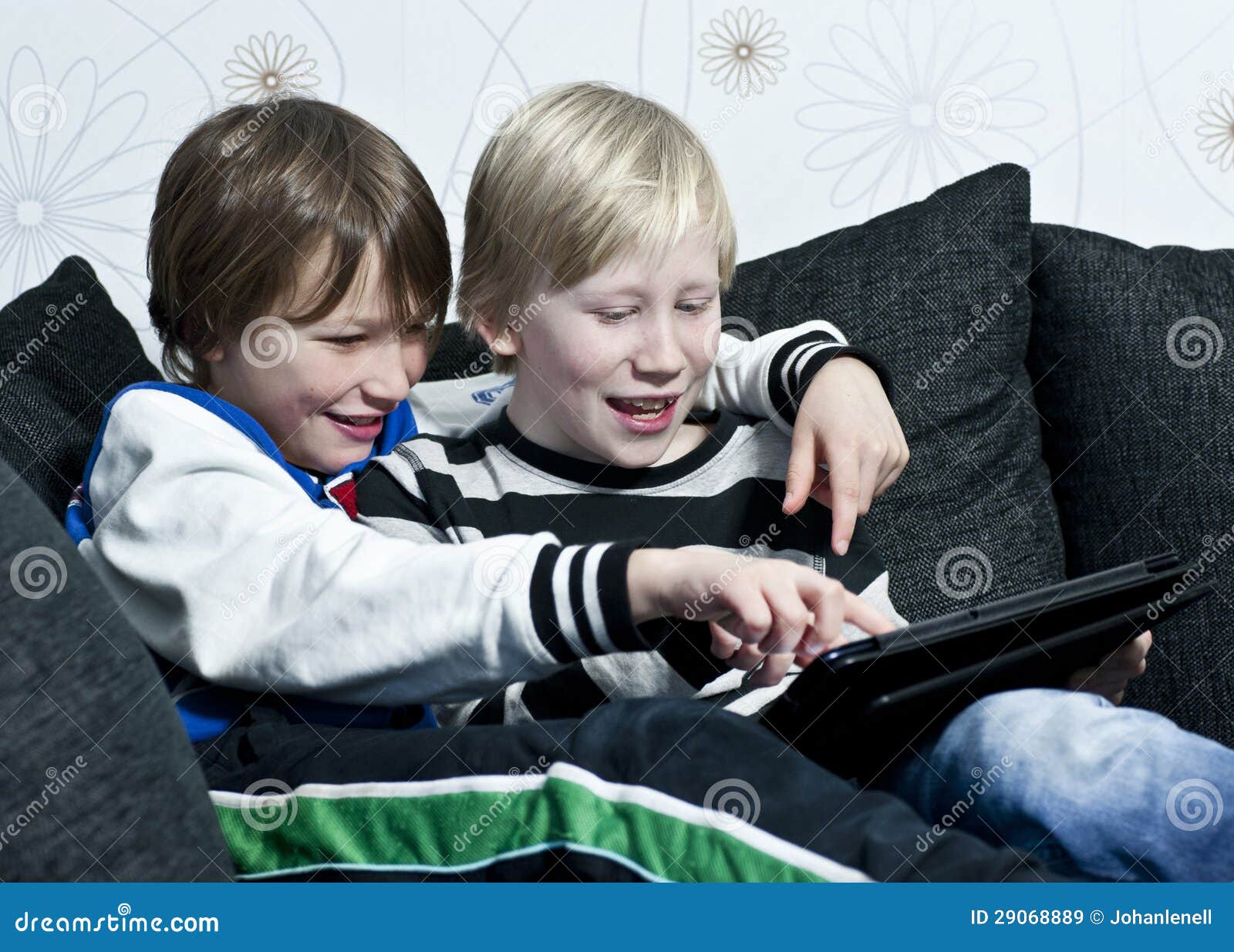 Playing with a tablet stock image. Image of smart, educate - 29068889