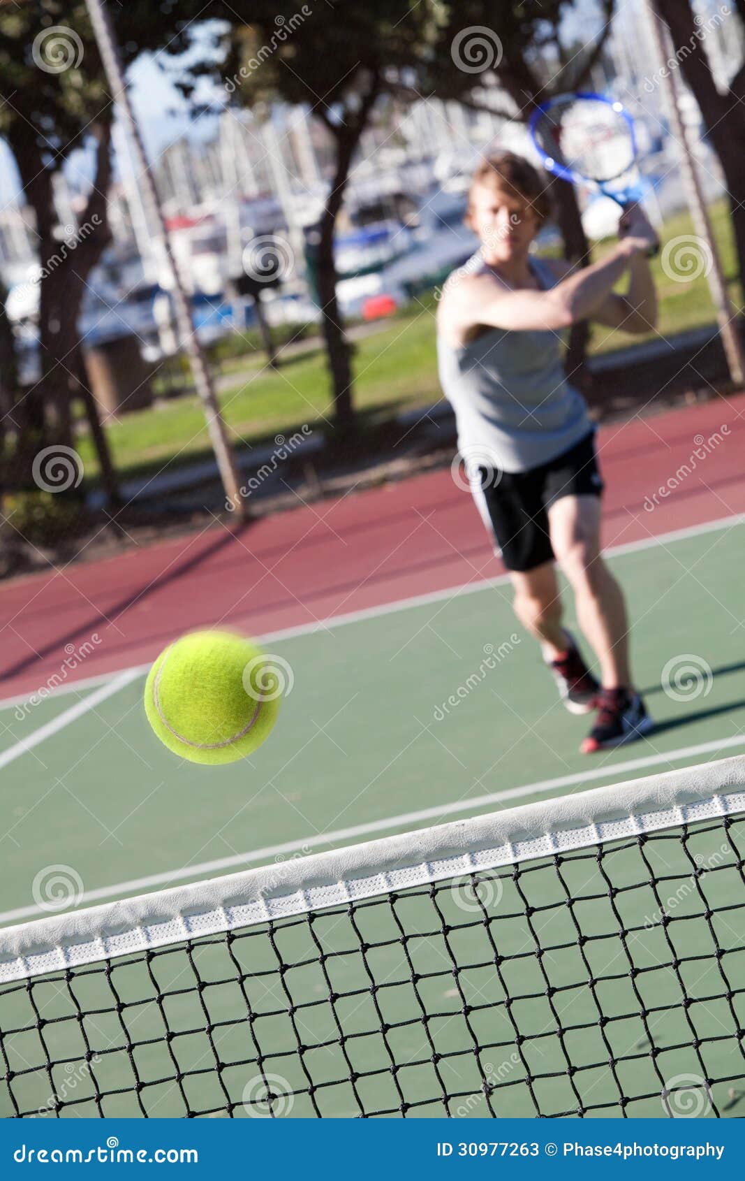Playing tennis stock image. Image of enjoying, people - 30977263