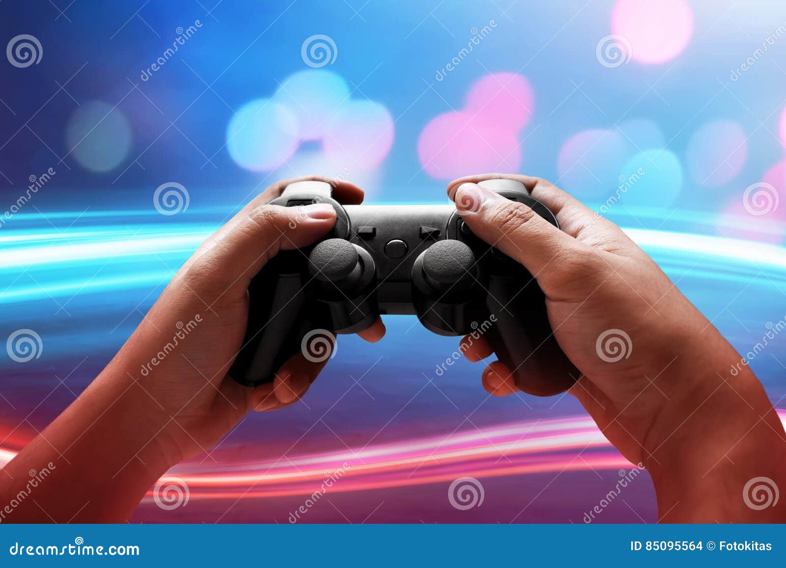 Playing video games stock photo. Image of entertainment - 85095564