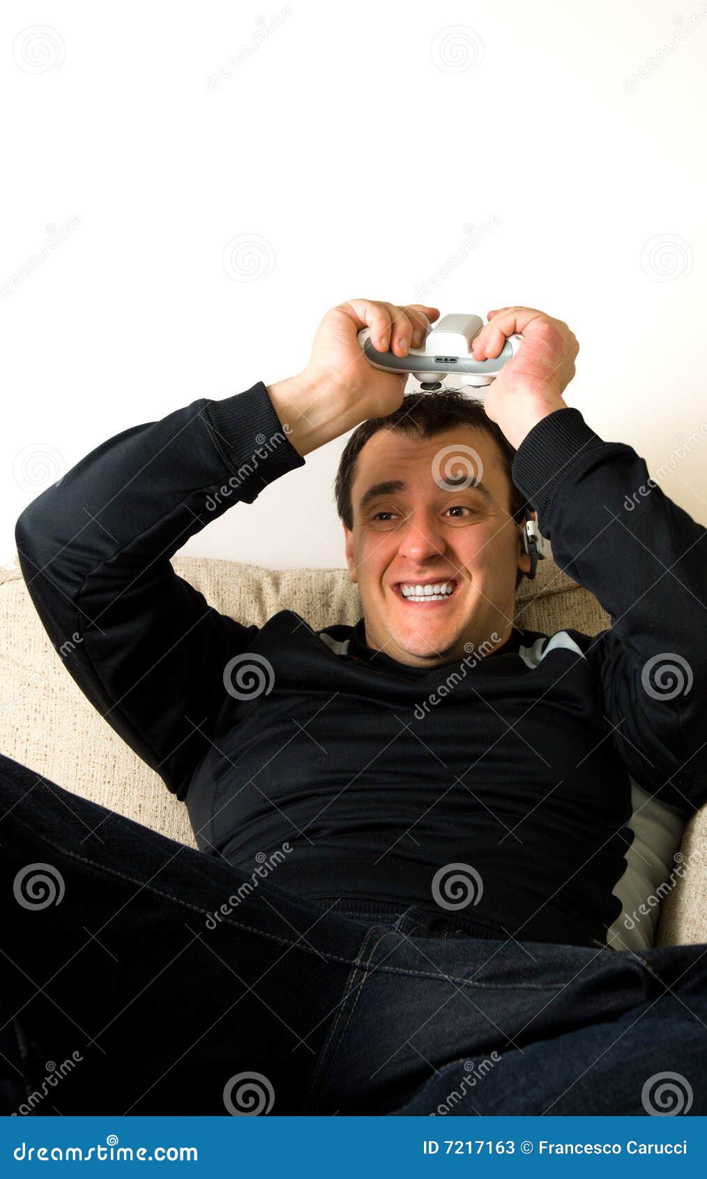 Playing videogames stock image. Image of copy, play, room - 7217163