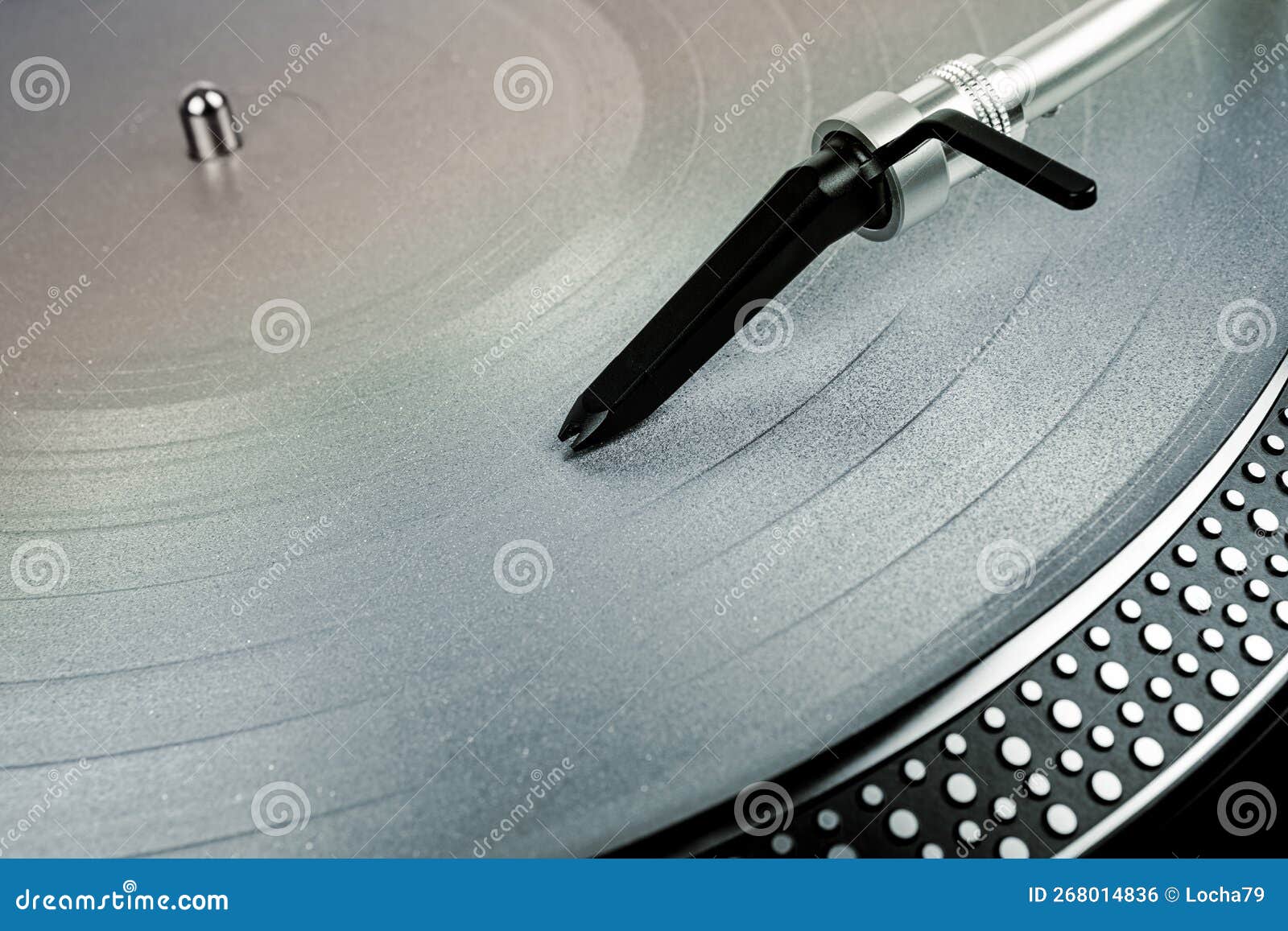 Playing a Vinyl Record on a Turntable Stock Photo - Image of circular ...