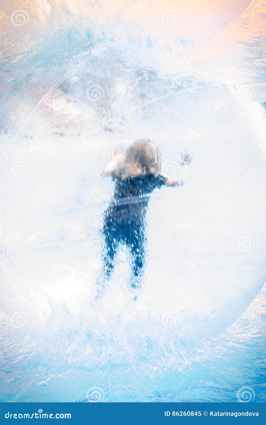 Playing in water ball stock image. Image of playful, leisure - 86260845