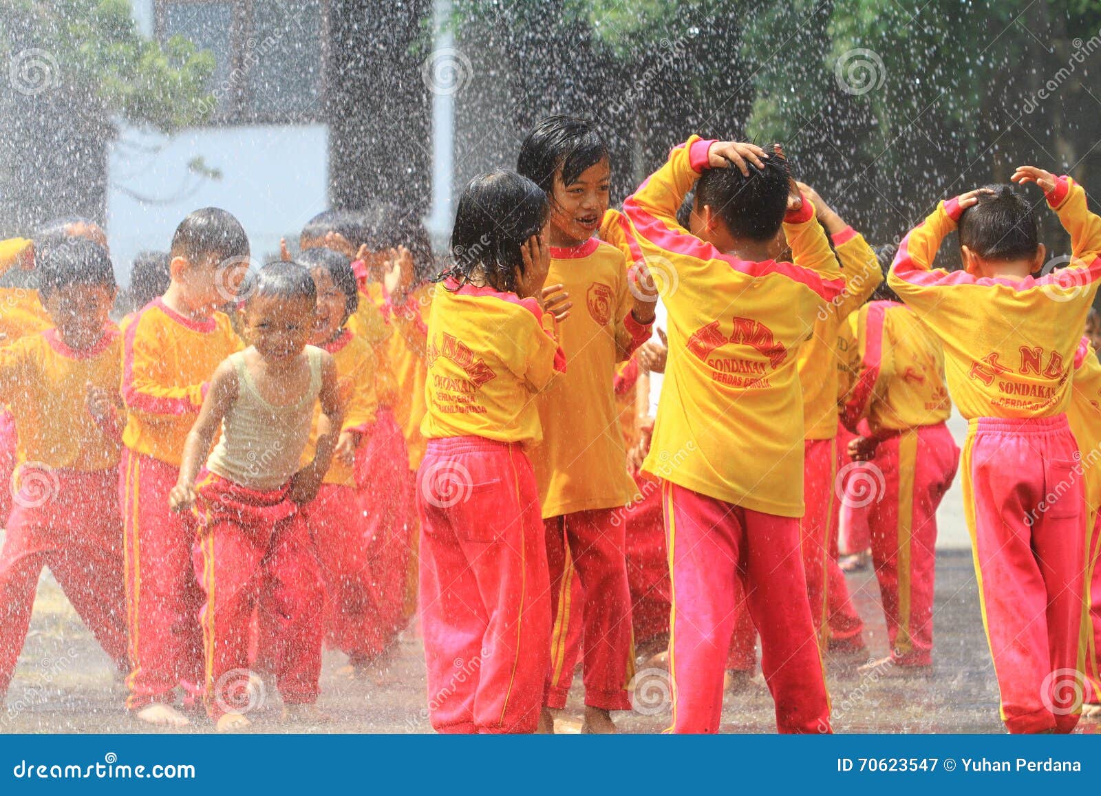 Playing Water Spray Fire editorial photography. Image of fire - 70623547