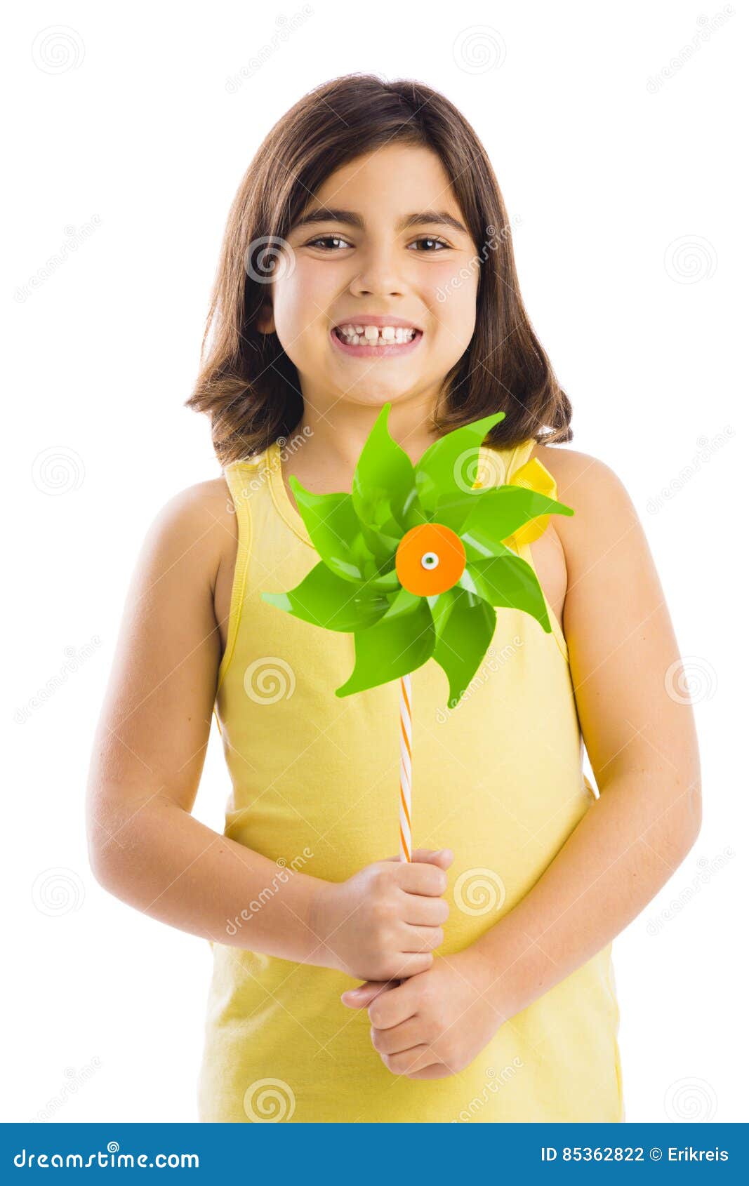 Playing with a windmill stock photo. Image of caucasian - 85362822