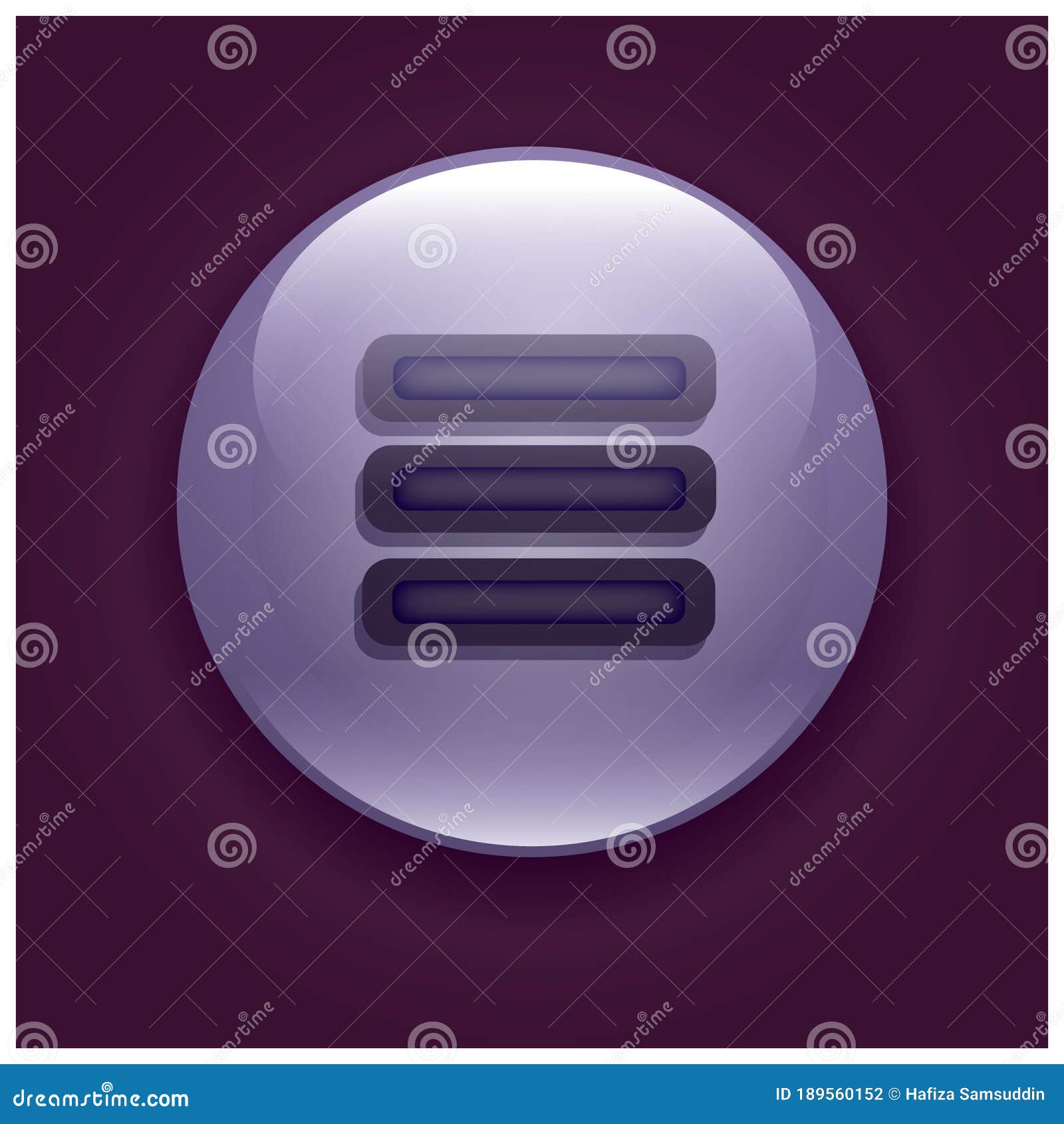 Playlist Button. Vector Illustration Decorative Design Stock Vector ...