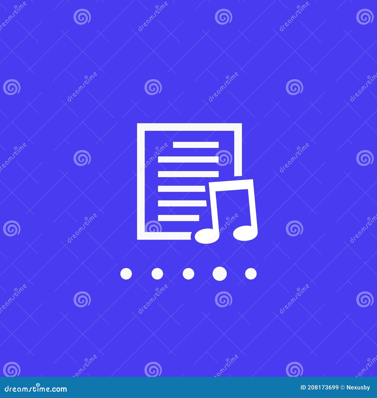 Playlist Icon for Apps, Vector Stock Vector - Illustration of music ...