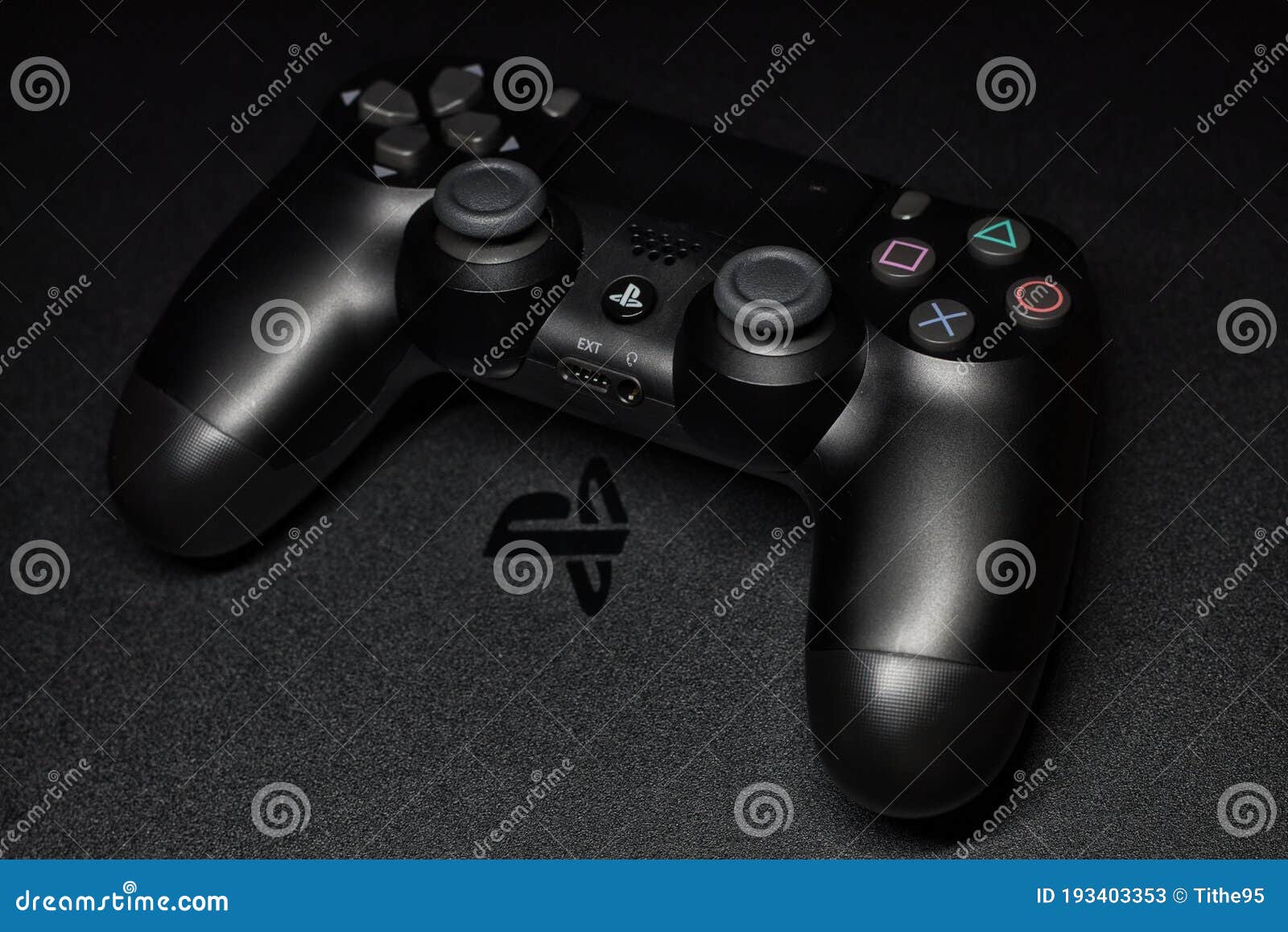PlayStation Controller Placed on Top of the System Editorial Stock ...