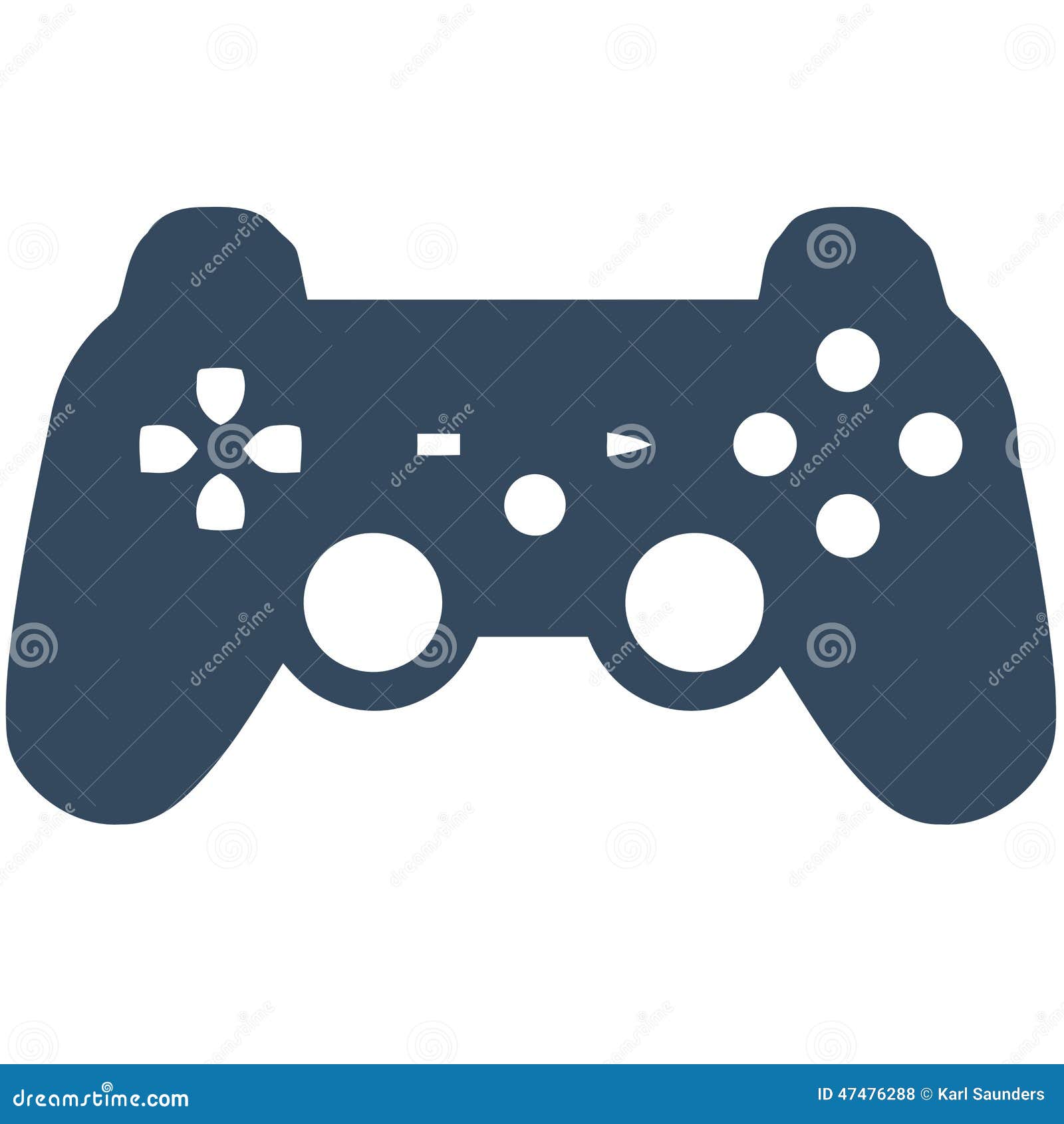 Playstation Game Controller Stock Illustration - Illustration of font ...