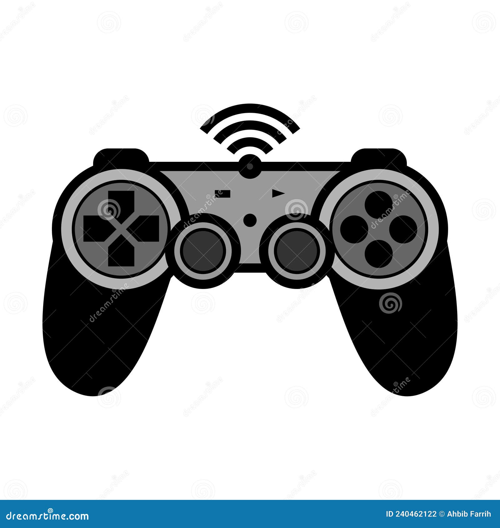 Playstation Stick Flat Icon Stock Vector - Illustration of isolated ...