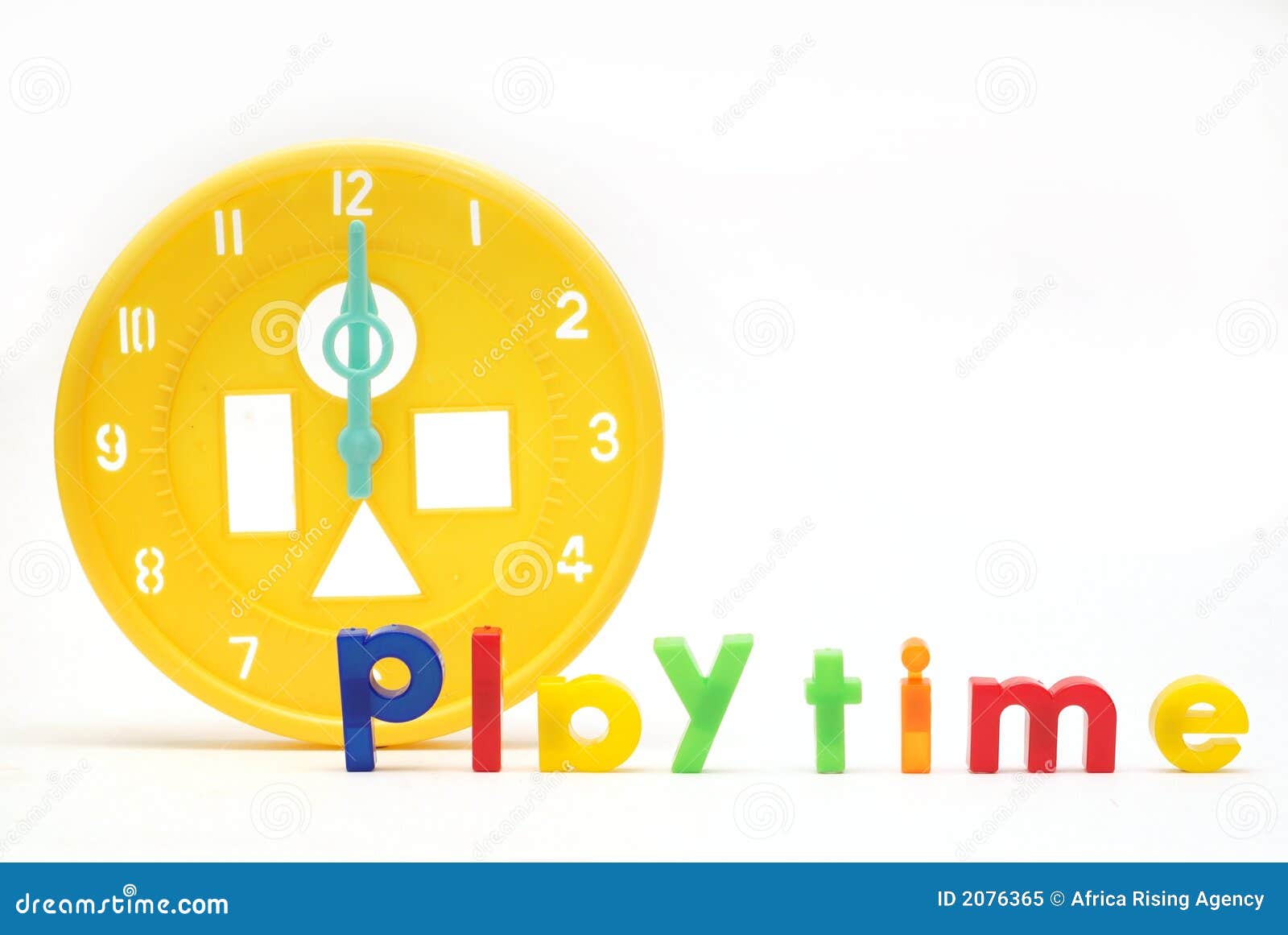 Playtime stock image. Image of clock, recreation, colored - 2076365