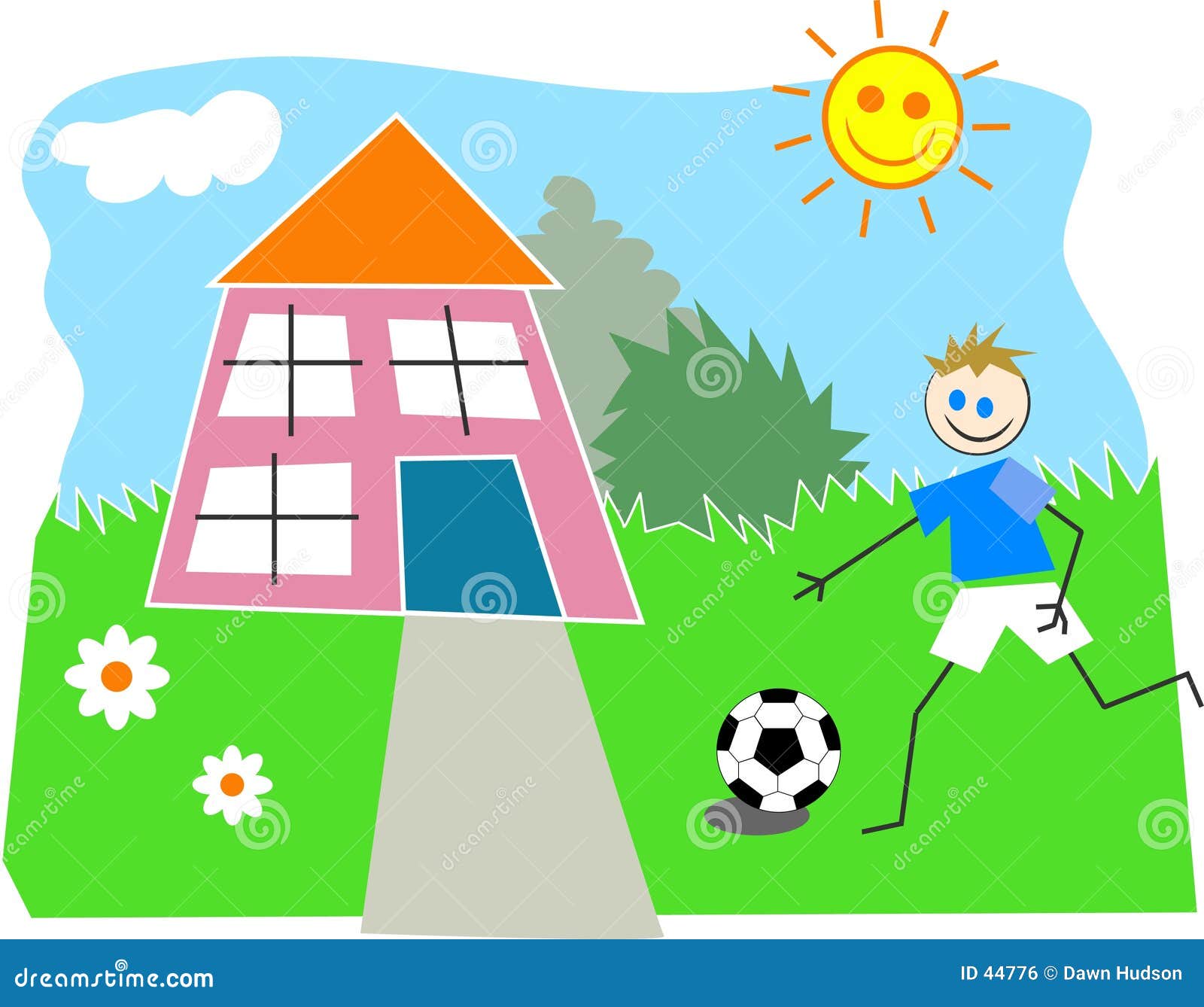 Playtime stock vector. Illustration of graphics, garden - 44776