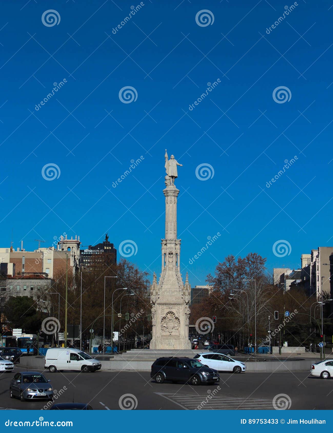 Plaza Colon, Madrid, Spain editorial stock photo. Image of spring ...