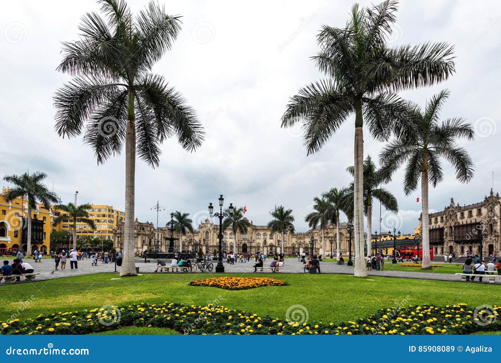 Plaza De Aramas In Lima, Peru, Editorial Photo | CartoonDealer.com ...
