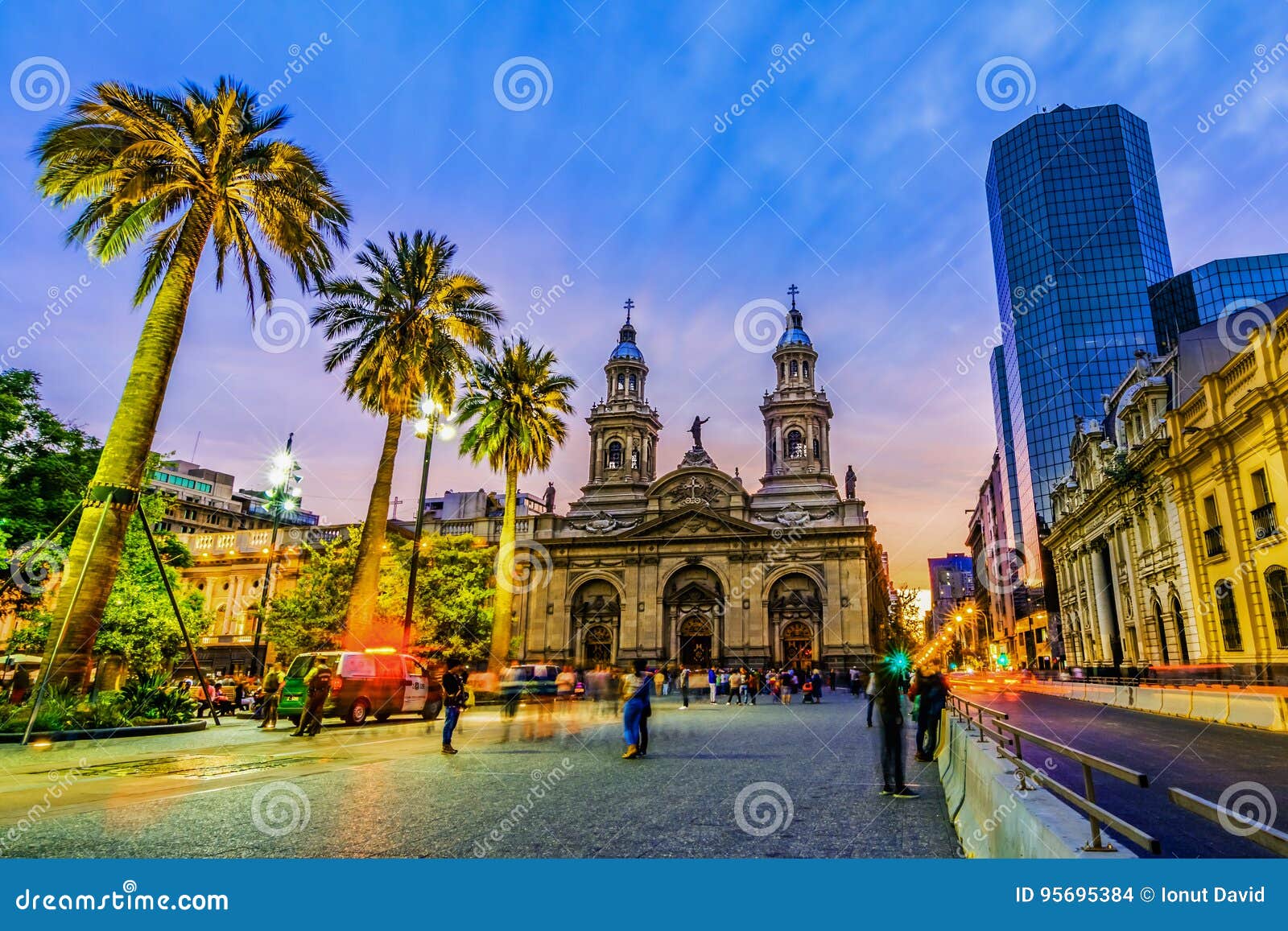 Plaza De Armas, Santiago De Chile, Chile Imagen de archivo editorial ...