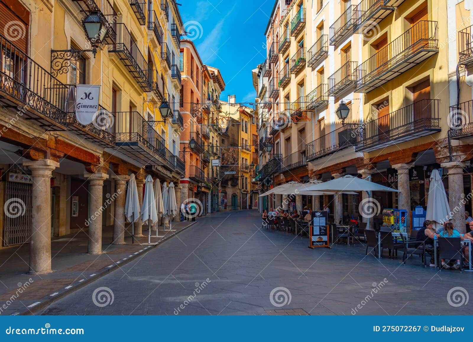 Plaza De El Torico in Teruel, Spain Editorial Photography - Image of ...