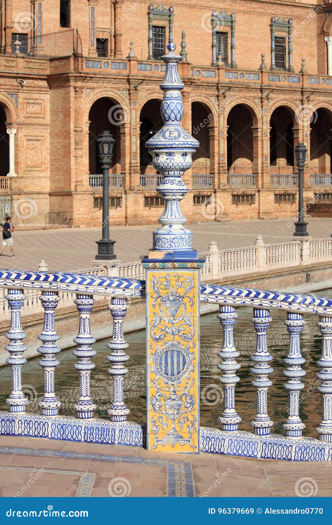 Plaza de Espana in Sevilla stock image. Image of center - 96379669