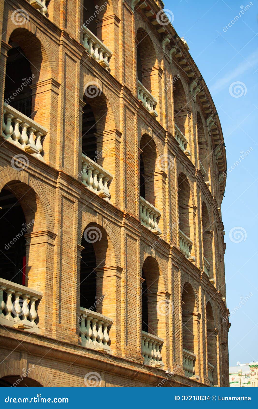 Plaza De Toros De Valencia Bullring Stock Photo - Image of european ...