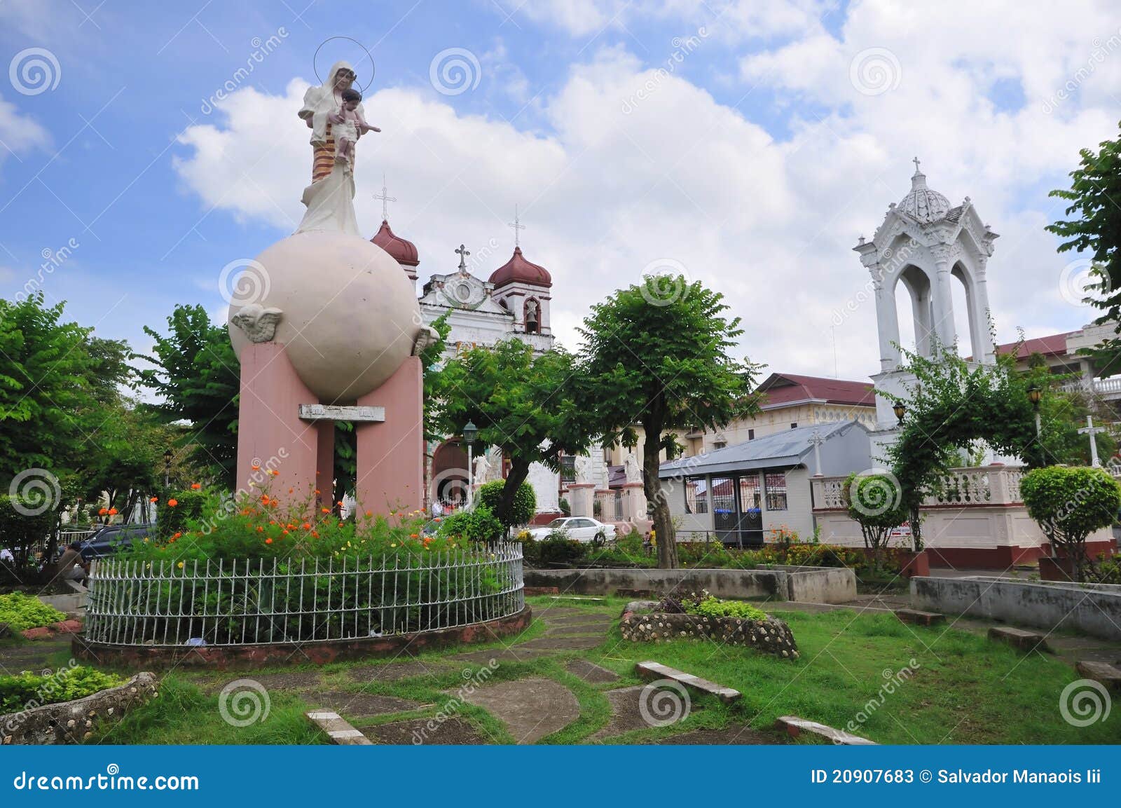 Plaza De Ville De Carcar (Cebu, Philippines) Image stock - Image du ...