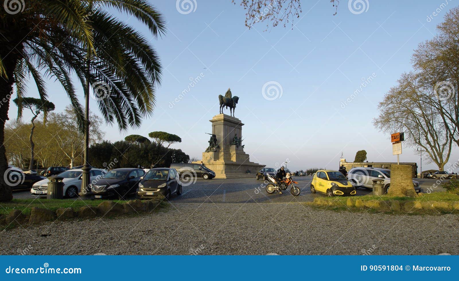 Plaza Garibaldi en Roma imagen de archivo editorial. Imagen de exterior ...