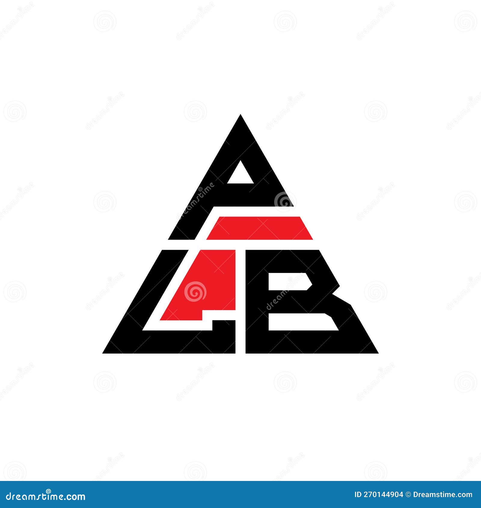 PLB Triangle Letter Logo Design with Triangle Shape. PLB Triangle Logo ...