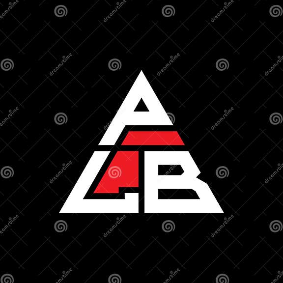 PLB Triangle Letter Logo Design with Triangle Shape. PLB Triangle Logo ...