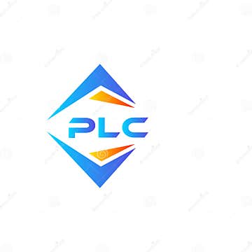 PLC Abstract Technology Logo Design on White Background. PLC Creative ...
