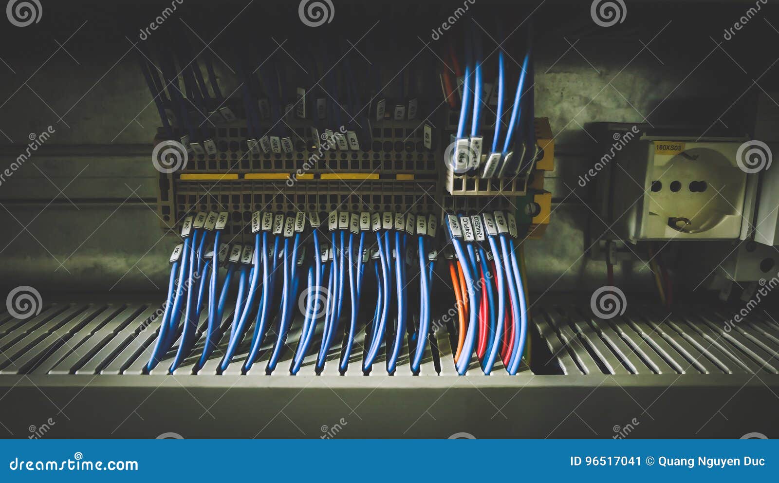 PLC Cabling stock image. Image of assemble, concept, automation - 96517041
