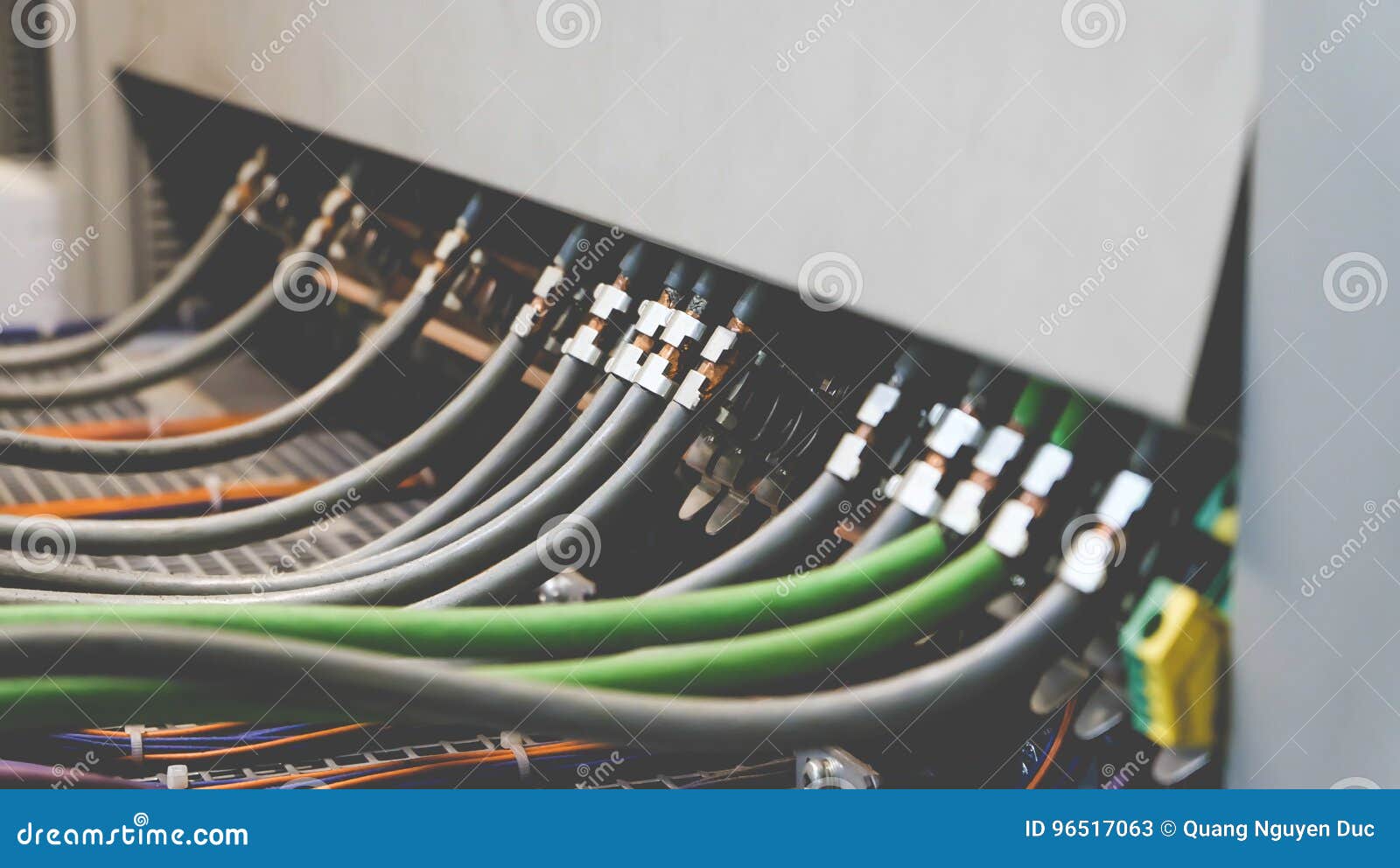 PLC Cabling stock image. Image of connection, energy - 96517063